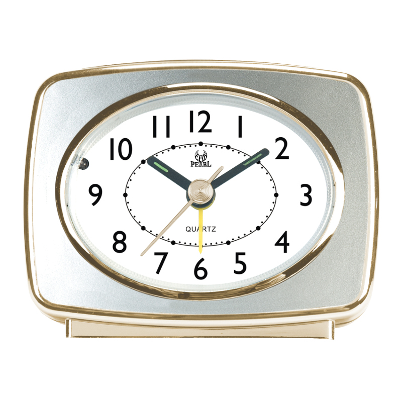 PT160-SIL Table alarm clock in silver [PT160-SIL]